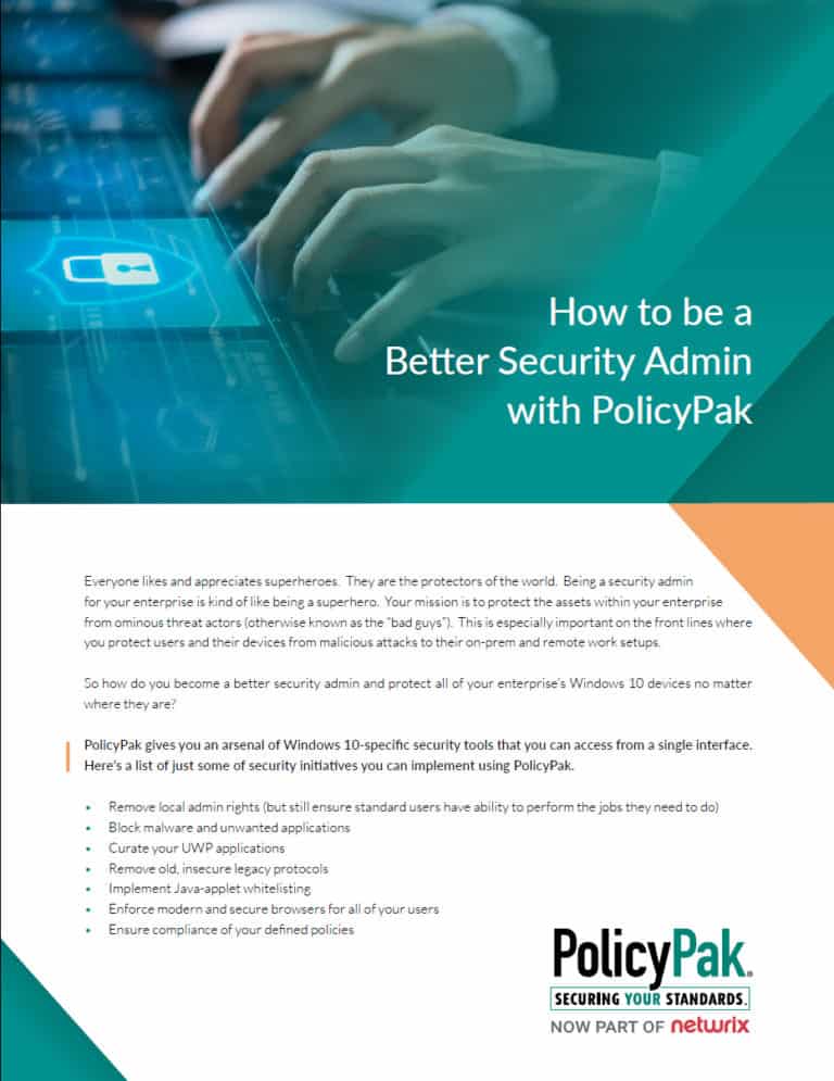 Device Management Pak - PolicyPak