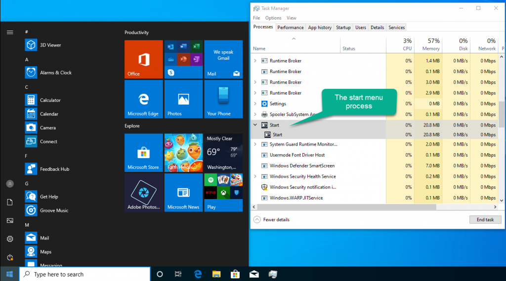 Updates and Changes to the Start menu with Windows 10 v1903 and v1909 ...