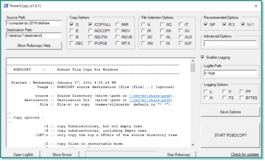 Robocopy Alternative: GUI for On-Prem & Remote File Copy - PolicyPak