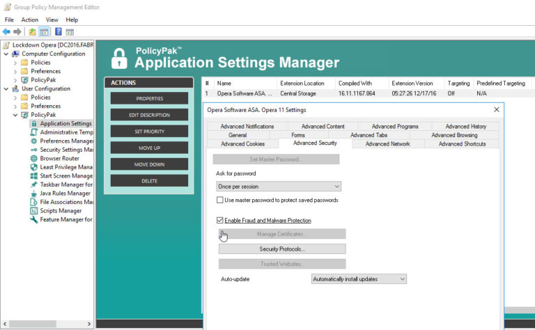 PolicyPak for Opera Software ASA Opera - PolicyPak